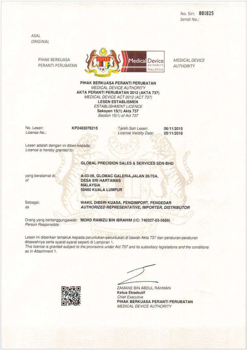 Certificates – Global Precision